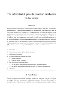 The inferentialist guide to quantum mechanics - PhilSci-Archive